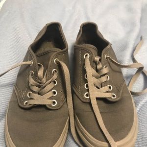 Vans | Shoes | Dark Grey Lowrise Vans | Poshmark